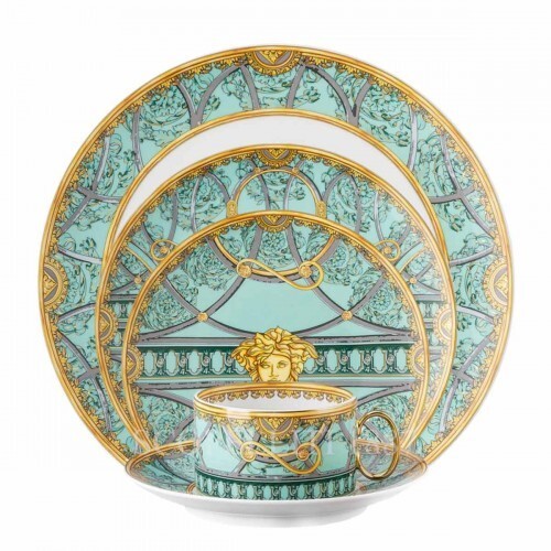 Versace Rosenthal La Scala del Palazzo Green5 Piece Place Setting ...