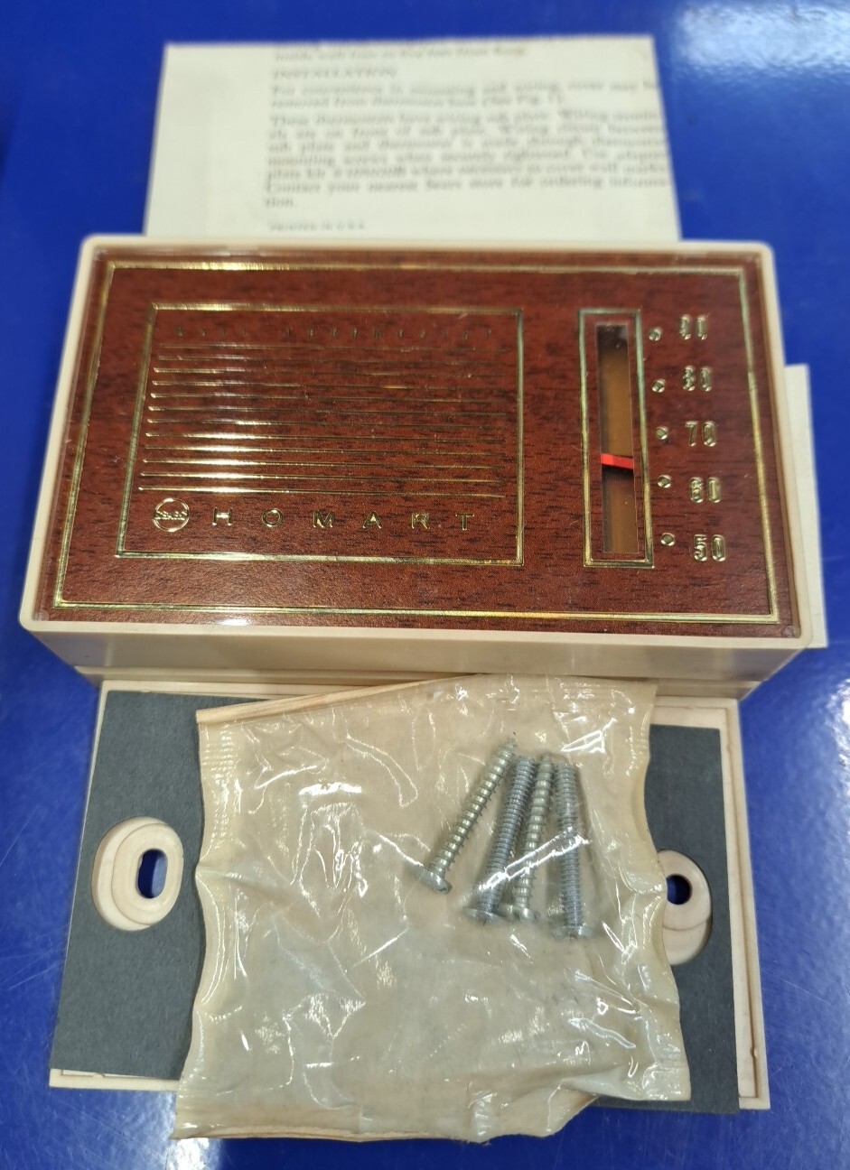 Vintage Sears Roebuck Homart Mid Century Rectangle Thermostat 9218 NOS ...