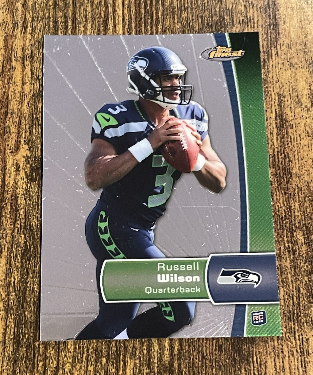 2012 Topps Finest Russell Wilson Rookie RC #140 / Read | eBay