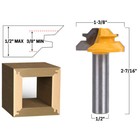 3Pcs 45 Degree Lock Miter Router Bit Set 1/2" Shank Woodworking Milling ...