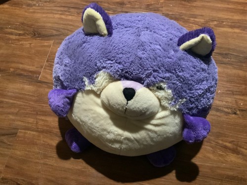Large 15 in Retired Squishable Round Purple Wolf Plush 45377 | eBay