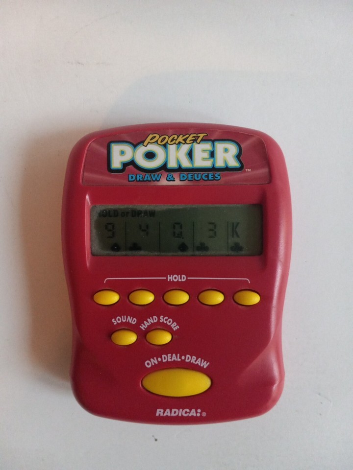 Radica Pocket Poker Draw and Deuces Electronic Handheld Game 1997 | eBay