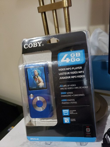 New Coby MP610-4G Blue 4 GB Video MP3 Player Factory Sealed 2008 | eBay