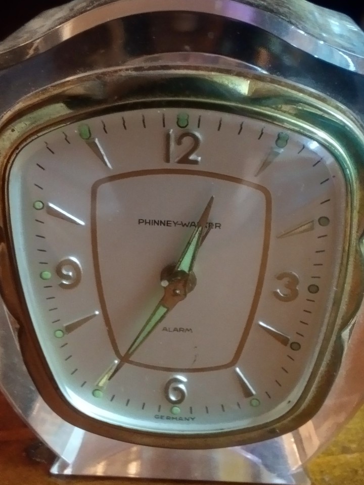 Vintage PHINNEY-WALKER Lucite Alarm Clock Semca Germany | eBay
