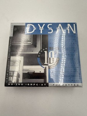 New Sealed Dysan 5.25" Diskettes DS HD Floppy Disks 10 Pack IBM PC ...