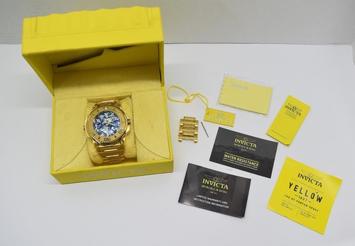 RARE Invicta Reserve Transatlantic Dual Dial Abalone White 28579 Watch ...