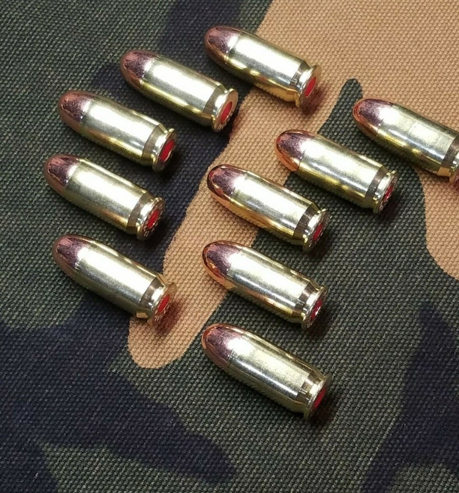 45 ACP SNAP CAPS SET OF 10 (BRASS+FMJ) REAL WEIGHT!!! | eBay