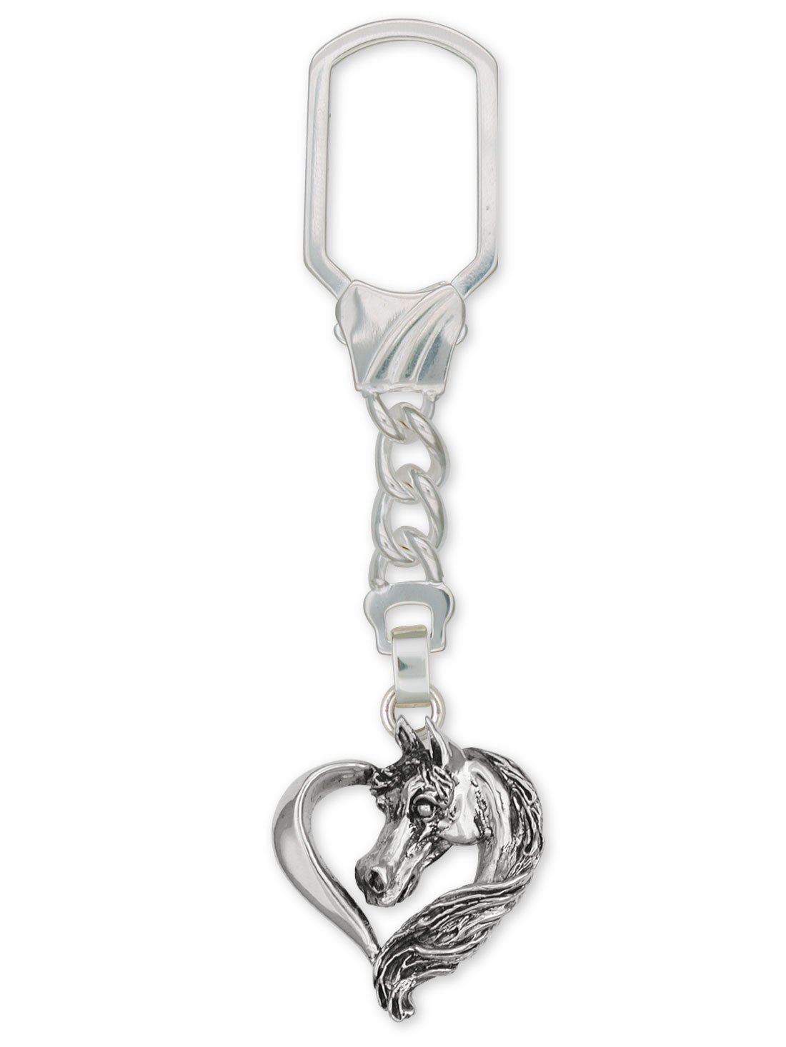 Horse Key Ring Jewelry Sterling Silver Handmade Horse Key Ring H301-KR ...