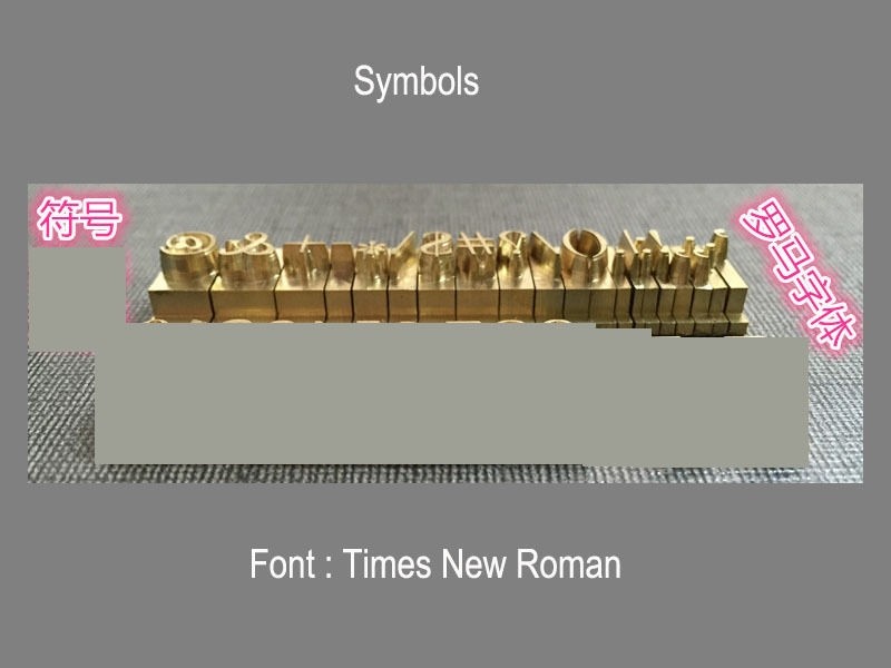 Custom brass alphabet letter font stamp leather craft seal tool Heat ...