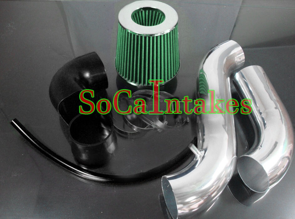 2pc Black Green Cold Air Intake Kit&Filter For 08-10 Dodge Challenger ...