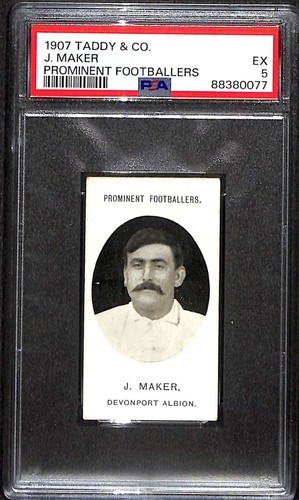 1907 Taddy & Co Prominent Footballers #NNO J Maker PSA 5 EX C90025 | eBay