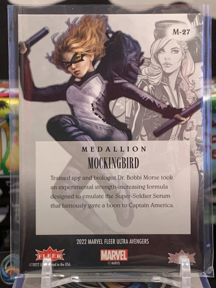 M-27 MOCKINGBIRD 2022 Marvel Fleer Ultra Avengers MEDALLION MC 1U | eBay