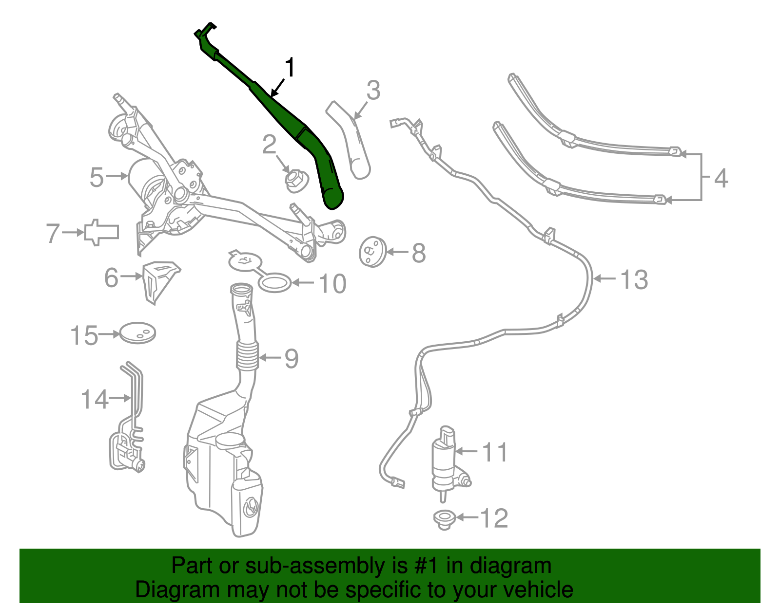 Genuine Mercedes-Benz Wiper Arm 2538200244 OEM for sale online | eBay