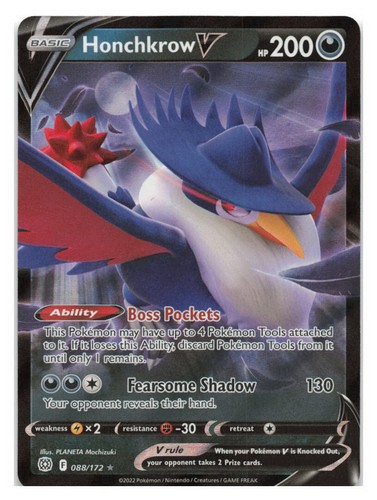 Honchkrow V #088/172 SWSH09: Brilliant Stars Pokemon tcg | eBay