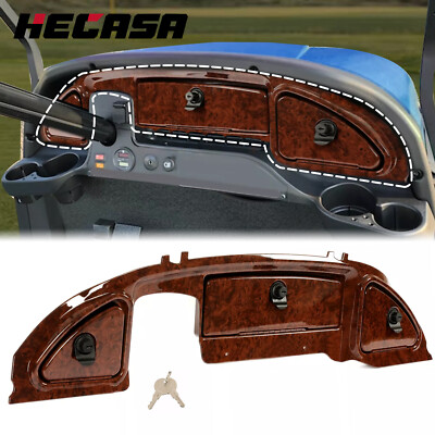 Golf Cart Dash Cover Dashboard Wood Grain For Club Car Precedent Onward ...