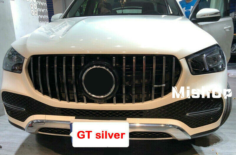 For Mercedes-Benz GLE -class W167 Grill 2020 ABS GT Silver / Black ...