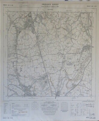 Original OS Map; 1:10,560; Sheet SD 51 SE; 1965; Coppull, Lancashire ...