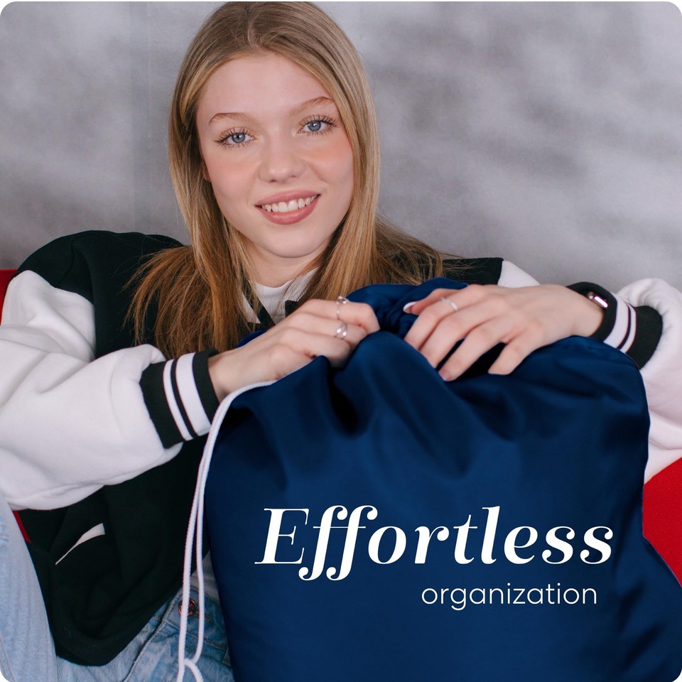 Nylon Bag Locking Drawstring Closure And Machine Washable. These Large ...