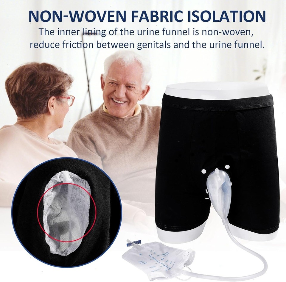 Wearable Urine Bag Male Urinal Bag Incontinence Pants for Men | eBay