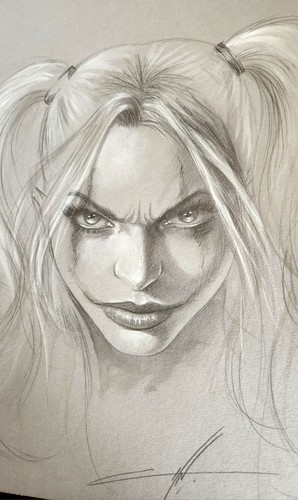 Carla Cohen Original Harley Quinn Batman Art COMMISSION | eBay