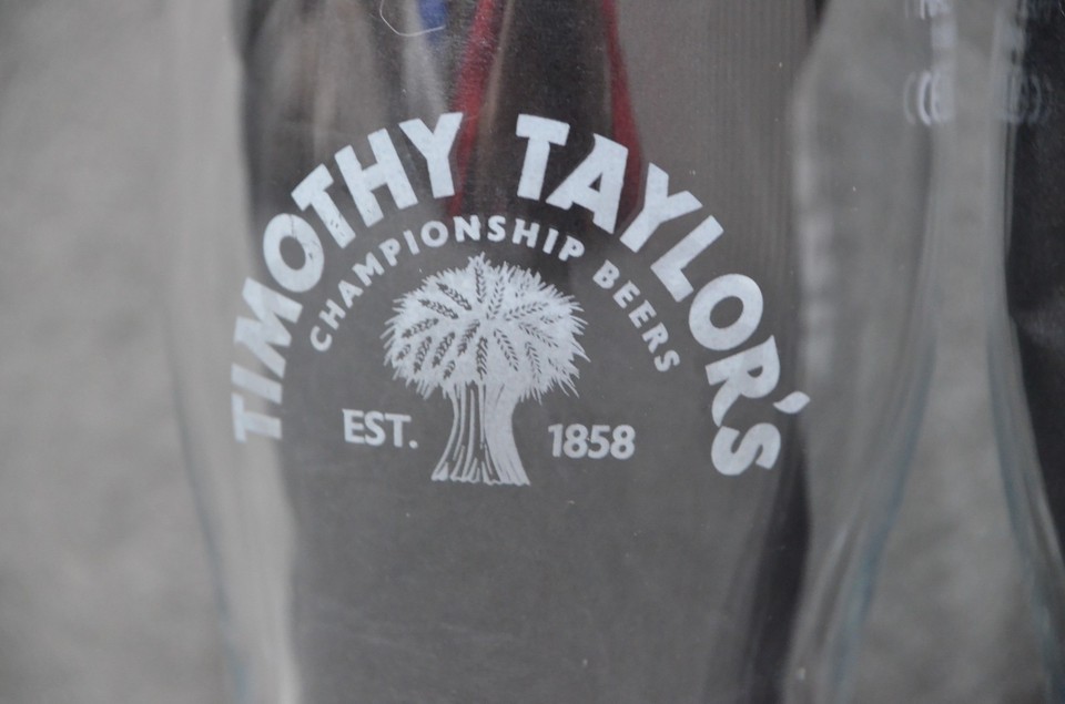 2x Timothy Taylor's Championship Beers Half Pint 10oz Beer Tulip Glass ...