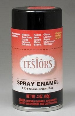 Testors 1231T Bright Red Gloss Enamel 3 oz. Spray Paint Can | eBay
