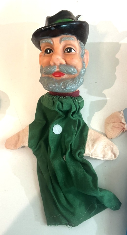 CHILDREN'S HAND PUPPETS: KING, QUEEN / PRINCESS + 1: VINYL RUBBER HEAD ...