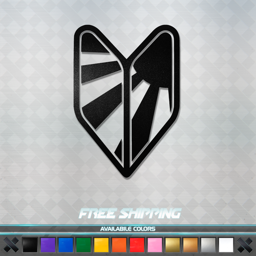 JDM Leaf Rising Sun Vinyl Decal Sticker - Car Window Racing Drifting ...