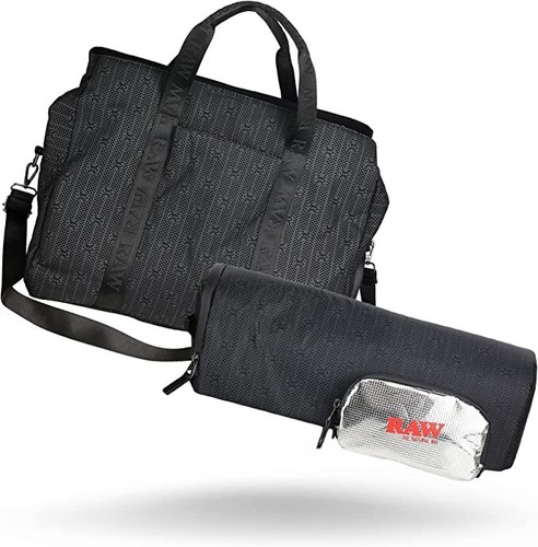 RAW RAWK N ROLL ALL NIGHT SMELL PROOF BAG INCLUDES 2 POUCHES (FREE ...