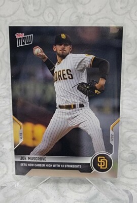 Joe Musgrove - 2021 MLB TOPPS NOW Card 102 Career High 13 K's ...