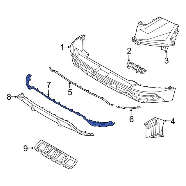 Genuine Hyundai OE Piece-Rr Bumper Lwr 86699-CW100 for sale online | eBay