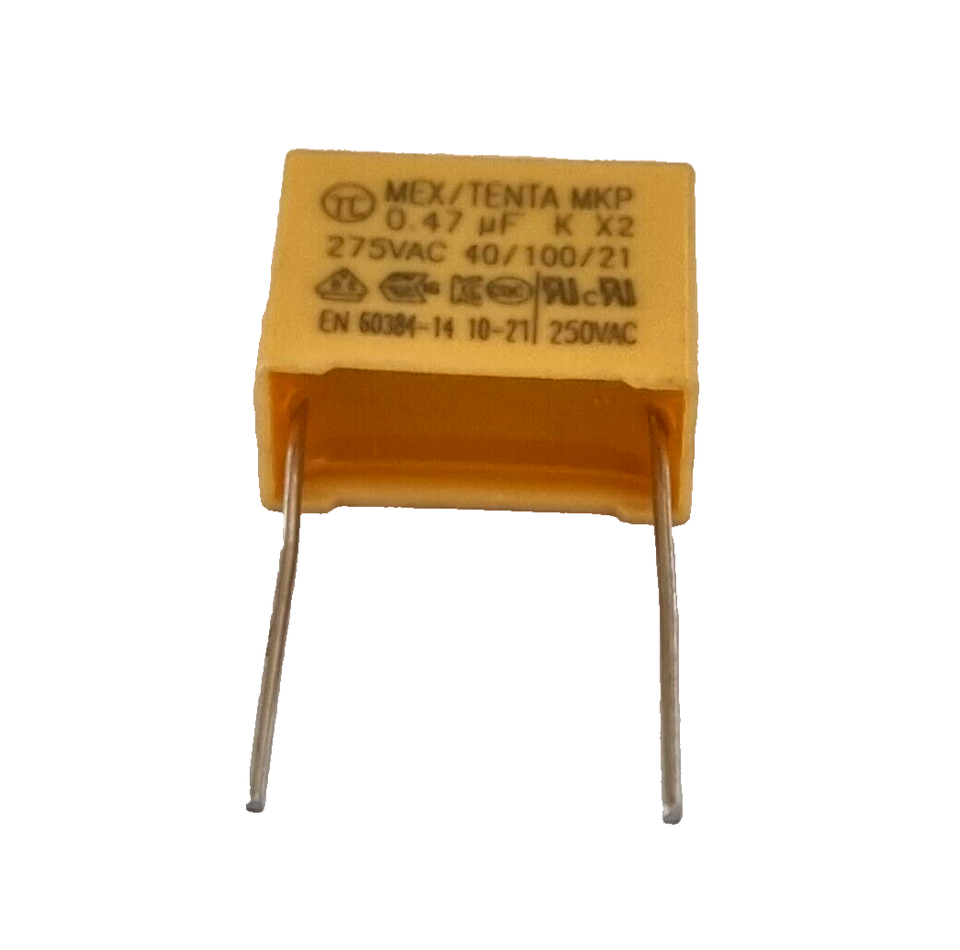 0.47uF 275Vac X2 Safety Capacitor 470n 474K 40/100/21 Pitch 15mm-Mains ...