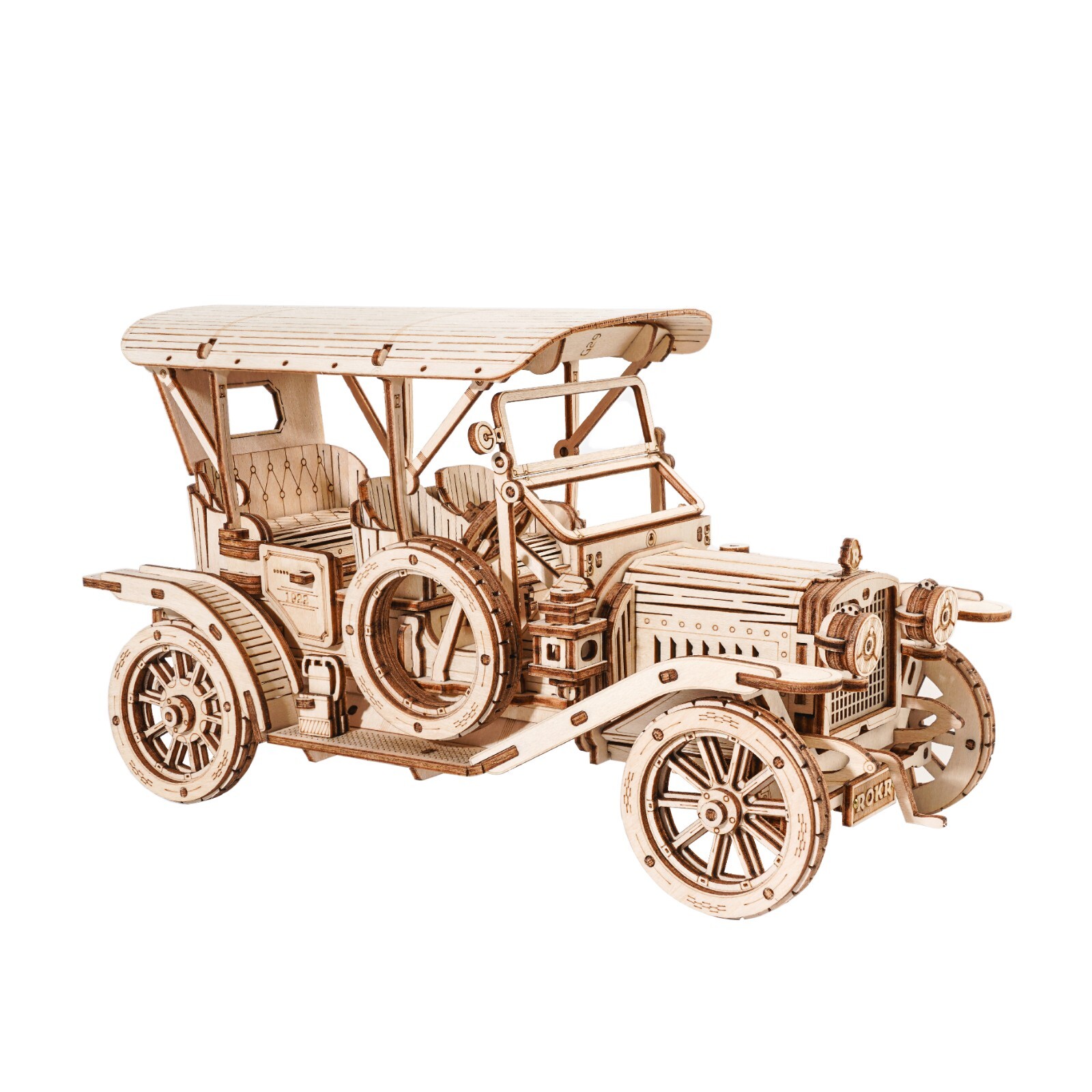 ROKR 3D Puzzle Wooden Model Kit to Build Vintage Car Model Kids Adults ...