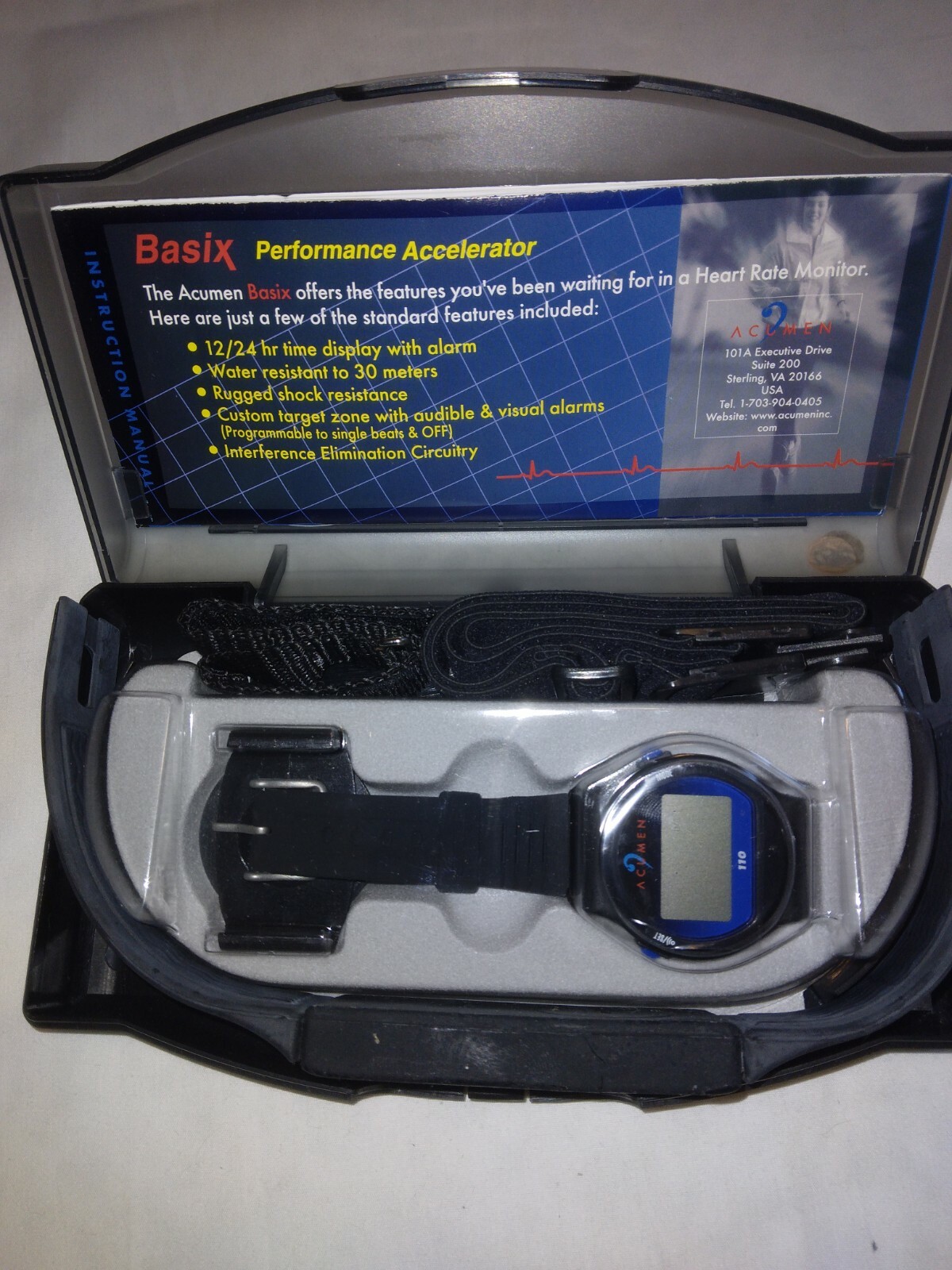 Acumen Basix Performance Accelerator Heart Rate Monitor Wrist Watch for ...