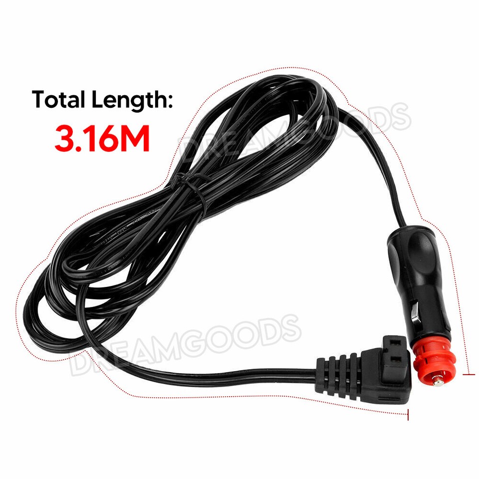 12VLead Cord Cable For Waeco Fridge Freezer Cigarette Lighter Plug ...