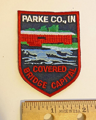 Parke Co., IN Covered Bridge Capital Covered Bridge Patch | eBay