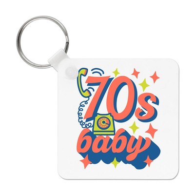 70s Baby Keyring Key Chain Born 1970 Birthday Brother Sister Retro Best ...