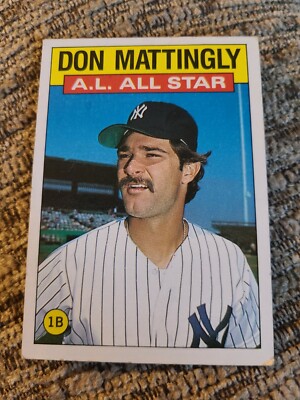 Don Mattingly 1986 Topps AL All Star Baseball Card #712 | eBay