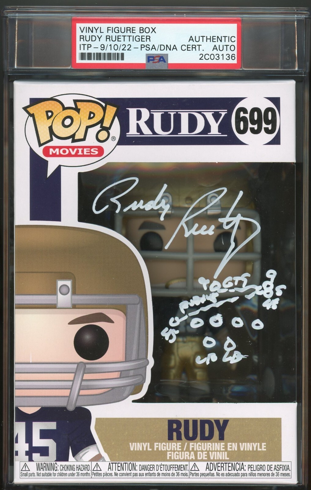 Rudy Ruettiger Autographed Memorabilia | Signed Photo, Jersey ...