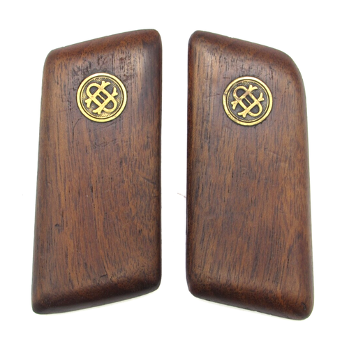 Ortgies Deutsche Werke Pistol Original Wood Grips – Vintage German OEM ...