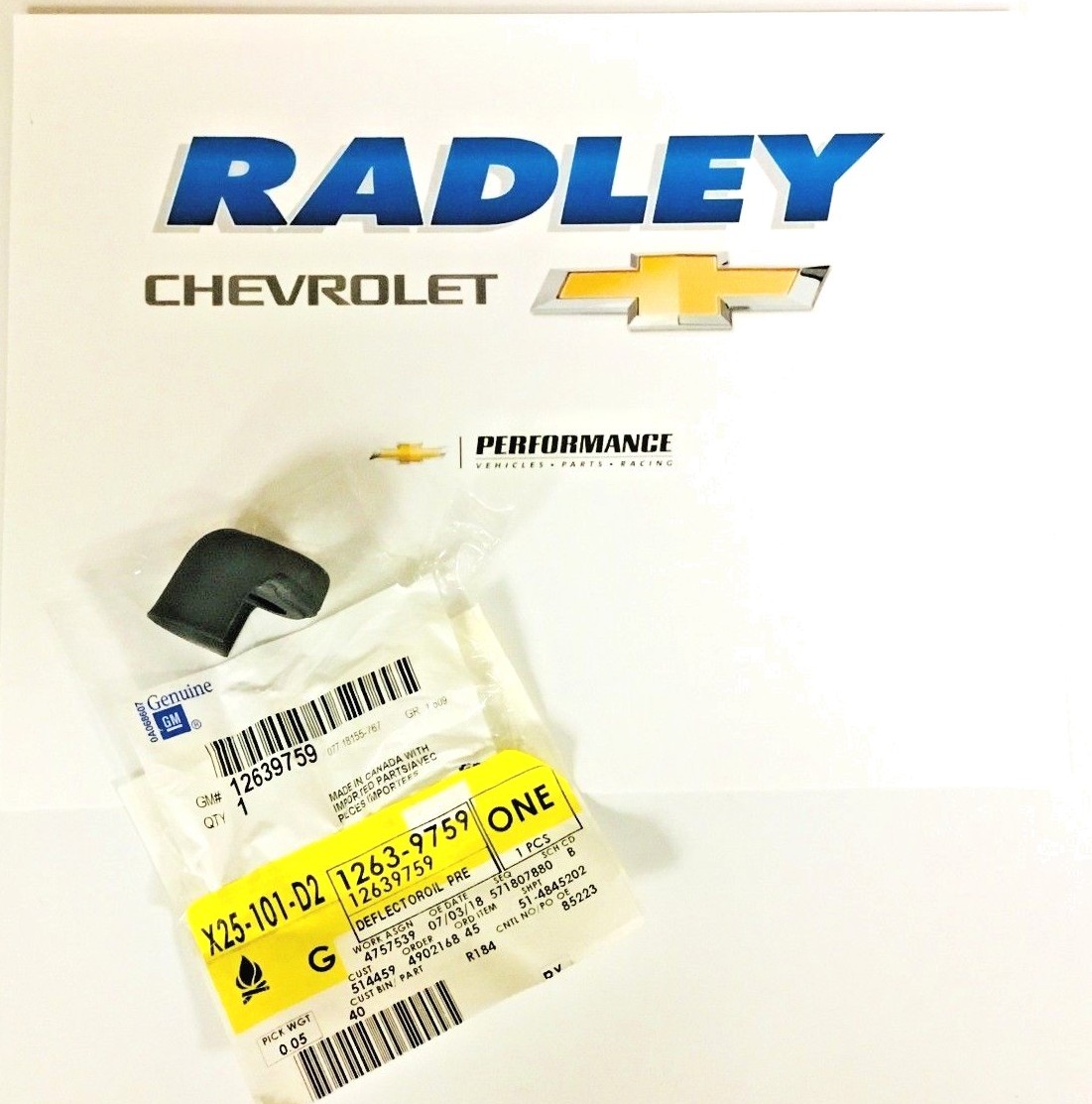 OEM GM NEW DEFLECTOR 12639759 B40 | eBay