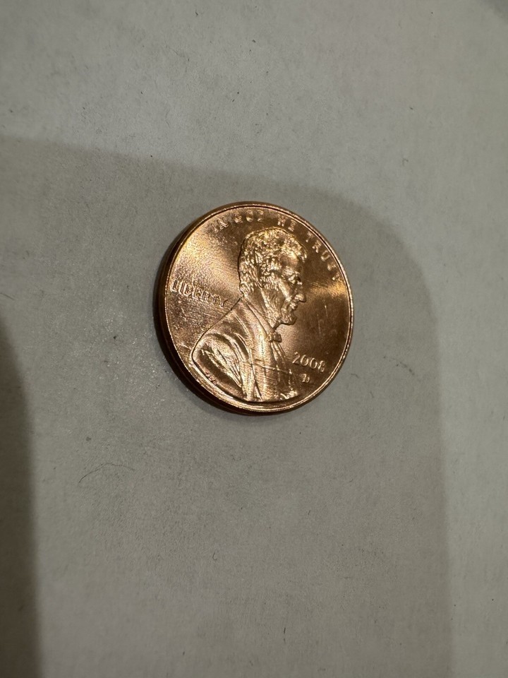 RARE 1 OF A KIND STRIKING ERROR MINT 2008 D LINCOLN SMALL CENT PENNY | eBay