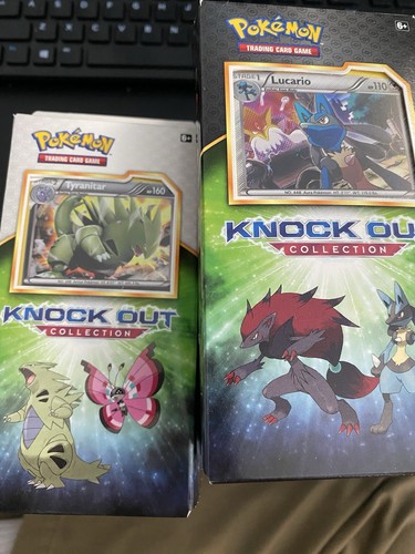 Pokemon KnockOut Collection Tyranitar & Lucario 2017 Bundle - 12 Boxes ...