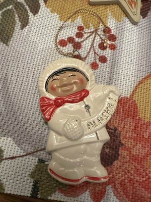 Alan Johnson Inuit Child Eskimo Christmas Ornament Alaska Snowbabies ...
