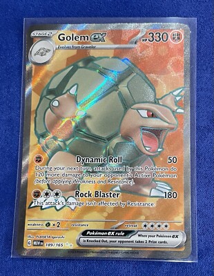 Pokemon TCG Golem ex 189/165 Sv: Scarlet & Violet 151 Holo | eBay