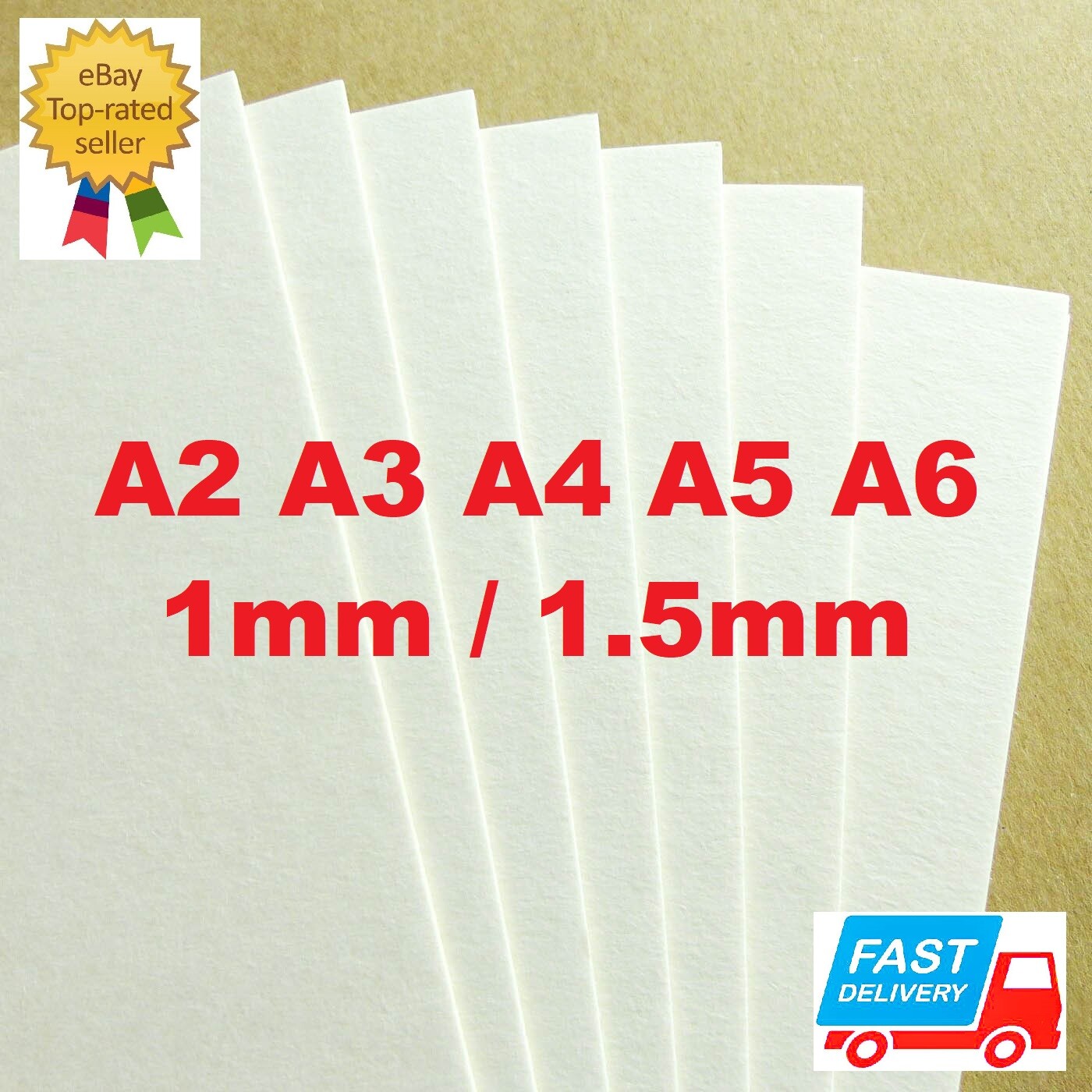 A4 A3 A2 Card Sheets Backing Paper Board Kraft Model Mount Arts Crafts ...