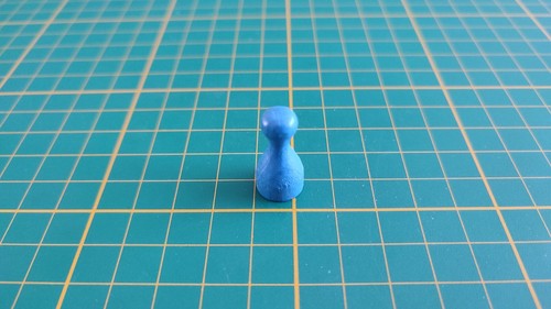 Pion bleu Madame PERVENCHE pièce détaché jeu de société Super Cluedo ...