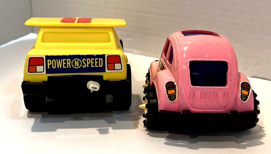 Mattel 1976 Power N Speed vintage friction racer &60's Bah Ha Beetle ...