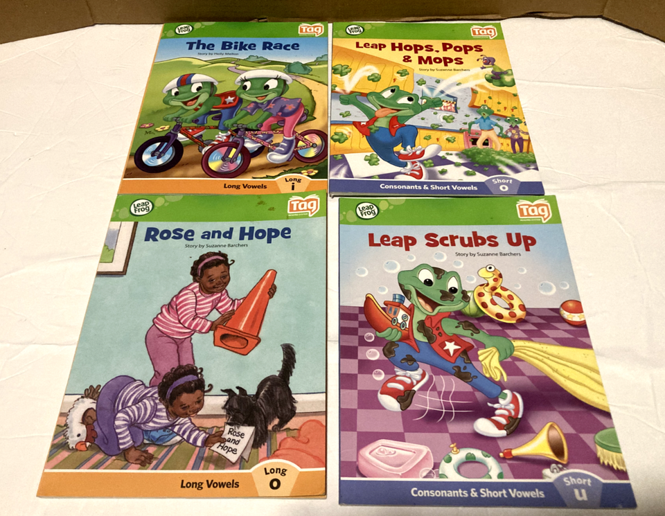 Lot of 10 LeapFrog Tag Reading System Softcover Books- Consonant ...