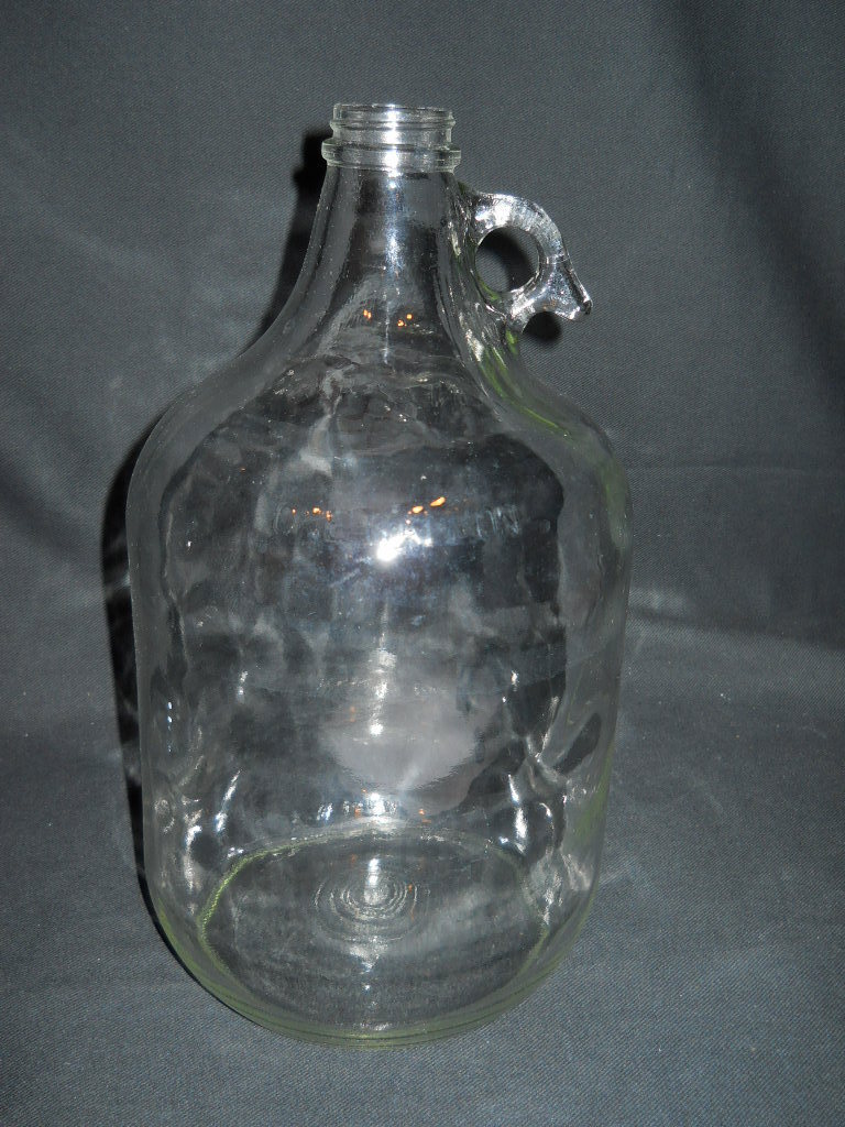 Glass 1 Gallon / 3.79L Bottle Jug with Finger Loop Handle, 38mm Thread ...